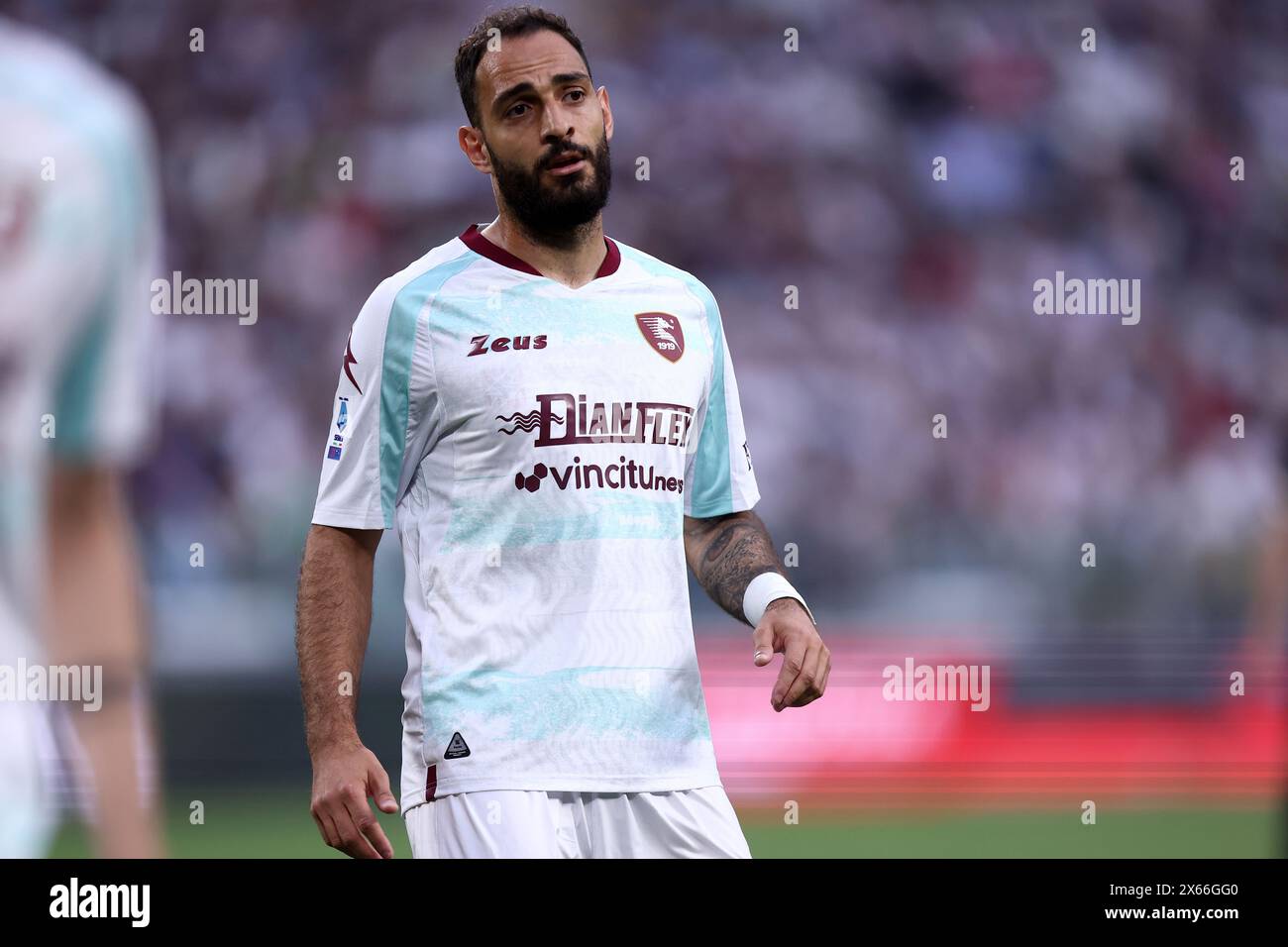 Torino, Italy. 12th May, 2024. Grigoris Kastanos of Us Salernitana ...
