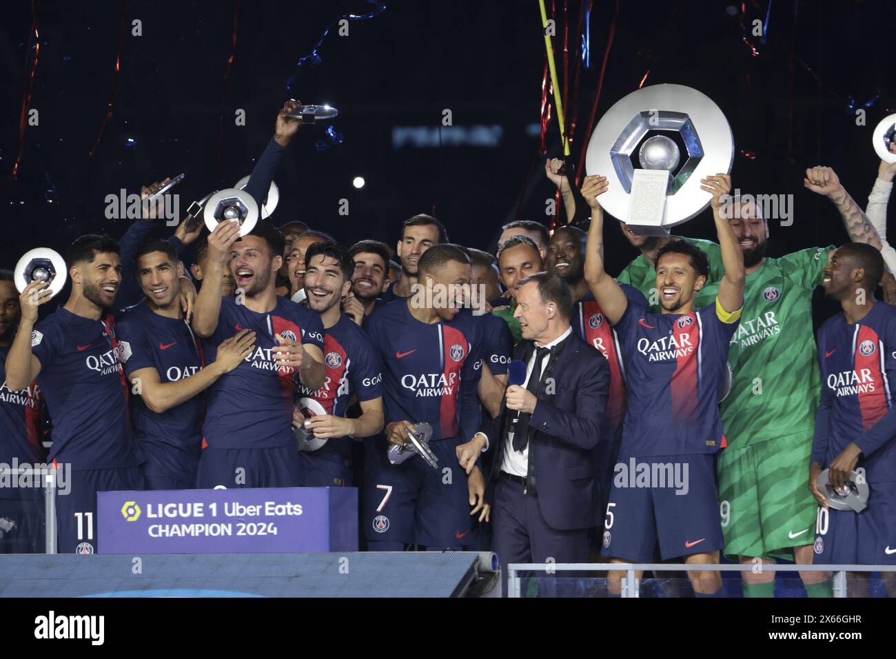 Kylian Mbappe, Michel Montana, Marquinhos of PSG and teammates ...