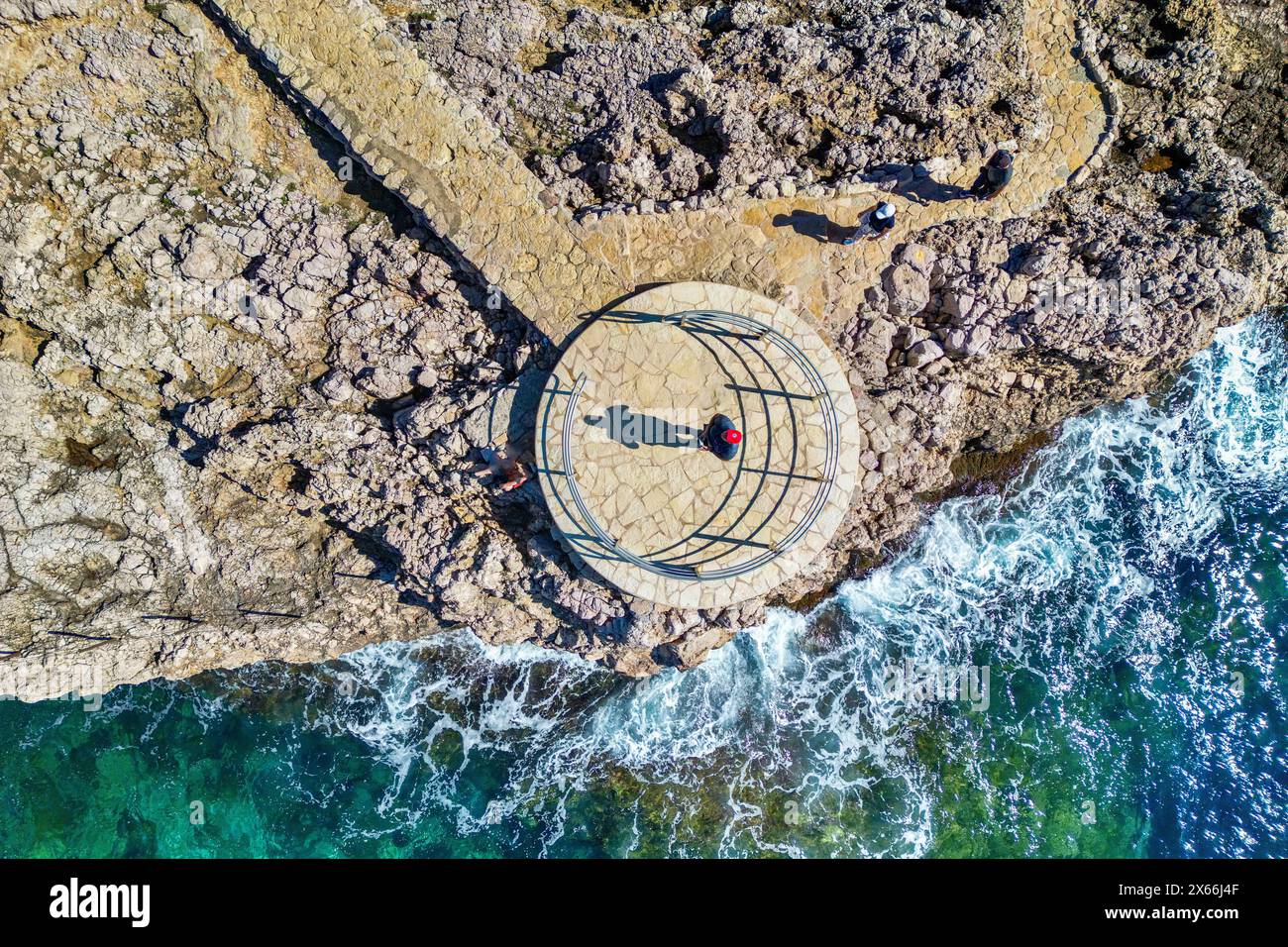 aerial vision of Cap Antibes French Riviera Stock Photo - Alamy
