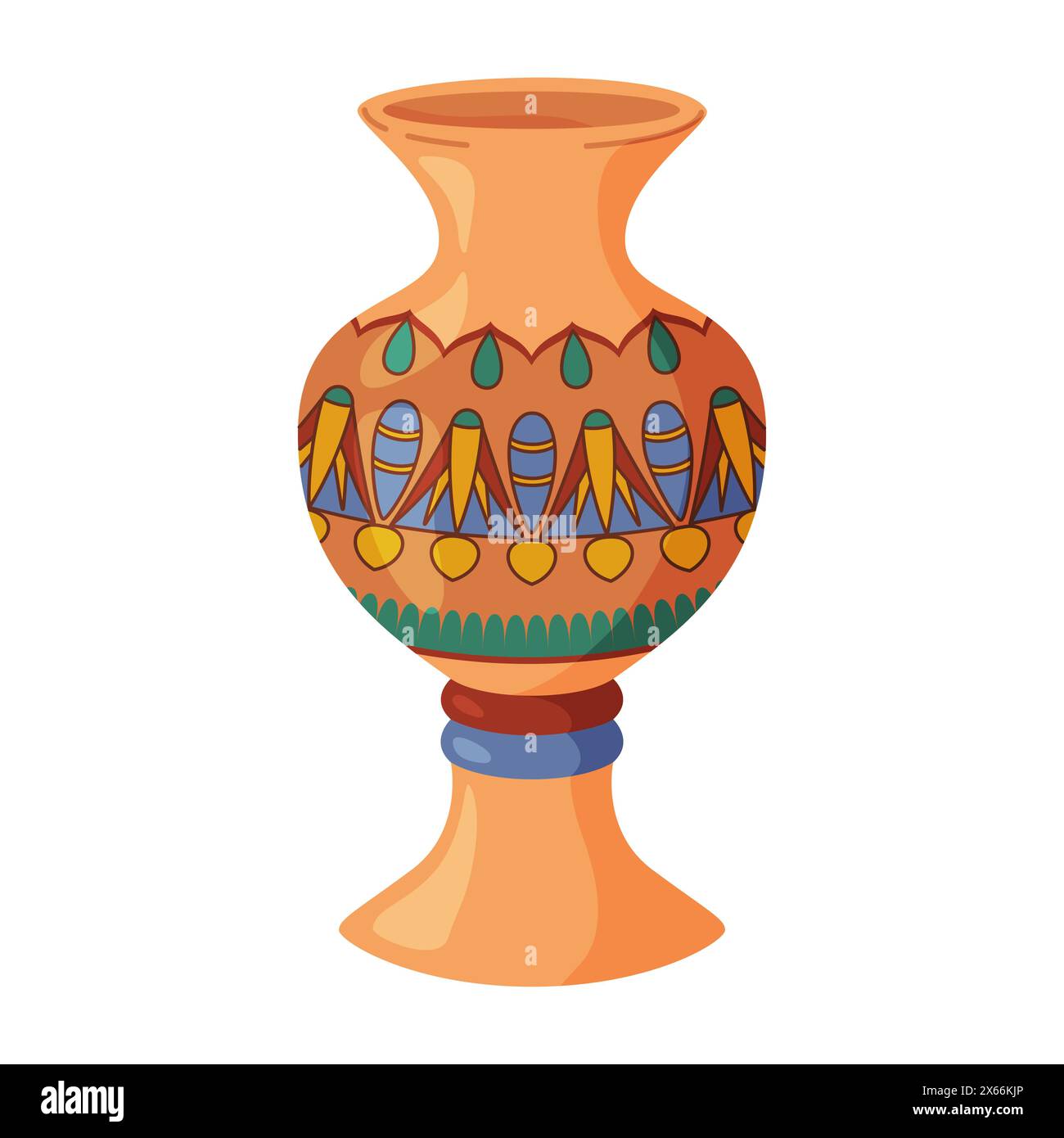 Colored ceramics vase. Porcelain vase for flowers, antique pottery ...
