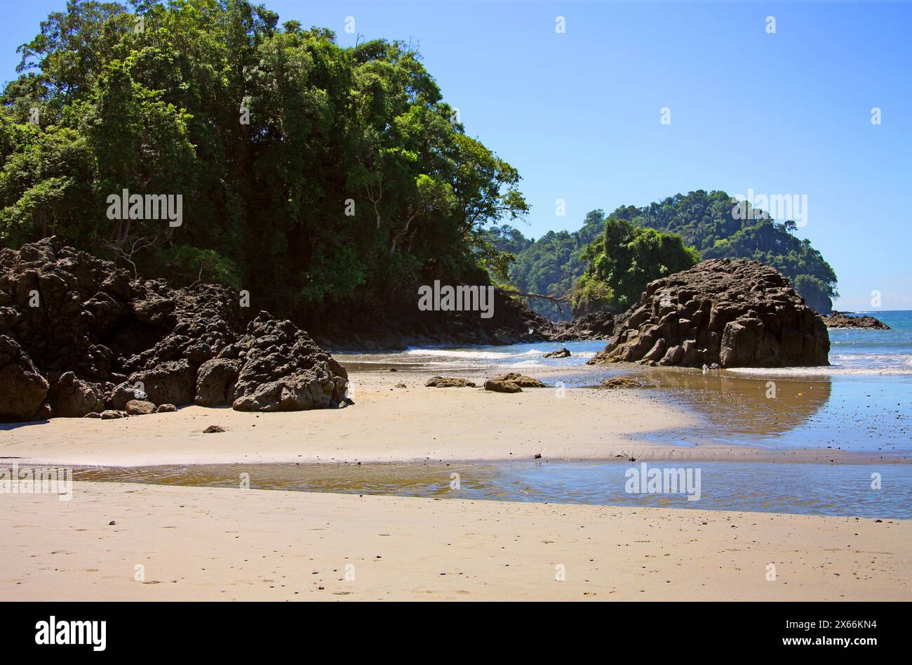 Idyllic Tropical Beach at Manuel Antonio National Park, Costa Rica ...