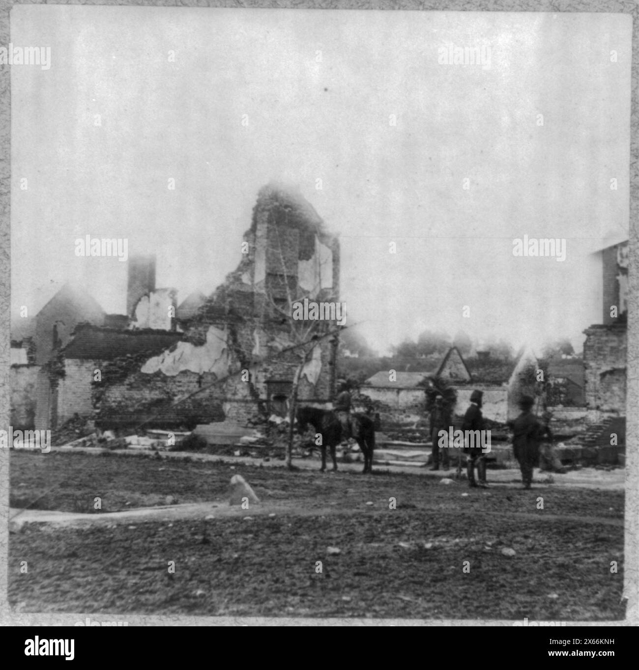 Views in Fredericksburg, Va., showing destruction of houses by ...