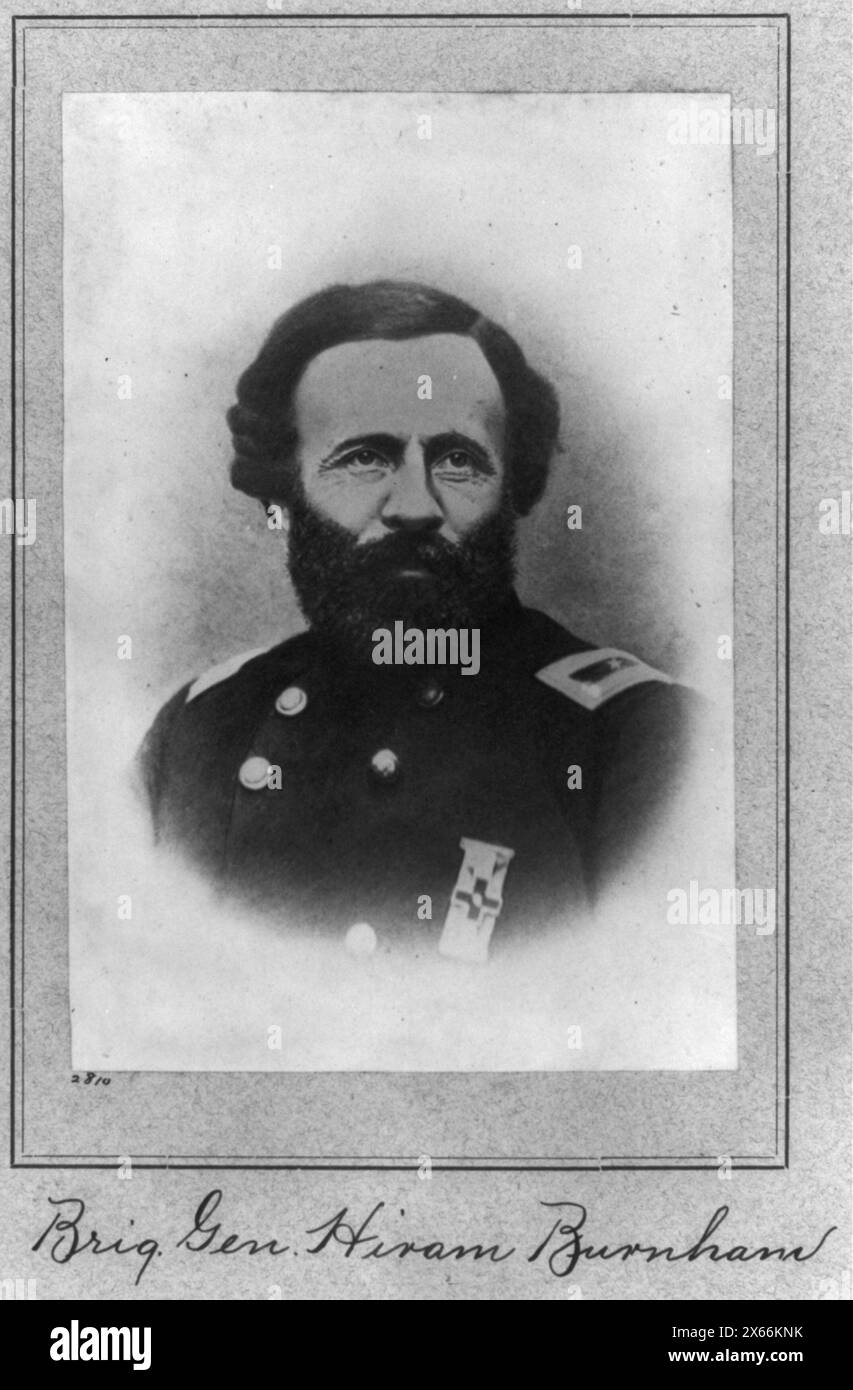 Brig. Gen. Hiram Burnham, Civil War Photographs 1861-1865 Stock Photo ...