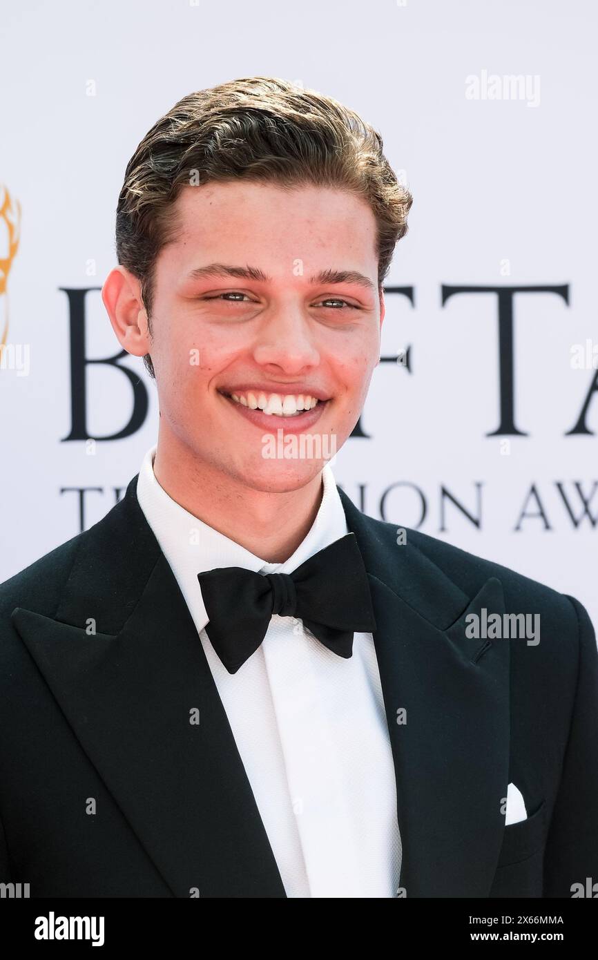 London, UK. 12th May, 2024. Bobby Brazier photographed backstage in the ...