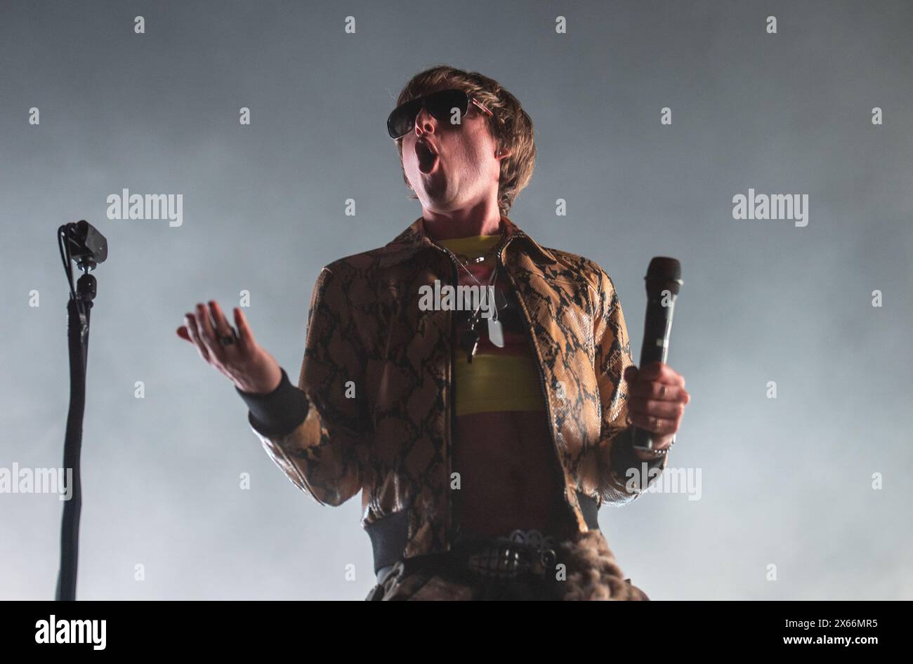 Austrian band Bilderbuch during concert at Arena in Vienna, Austria, on ...
