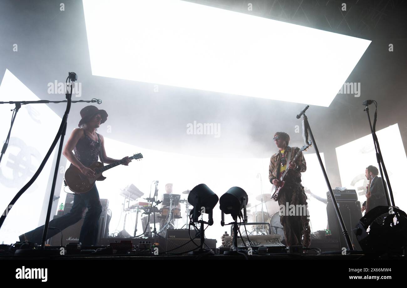 Austrian band Bilderbuch during concert at Arena in Vienna, Austria, on ...