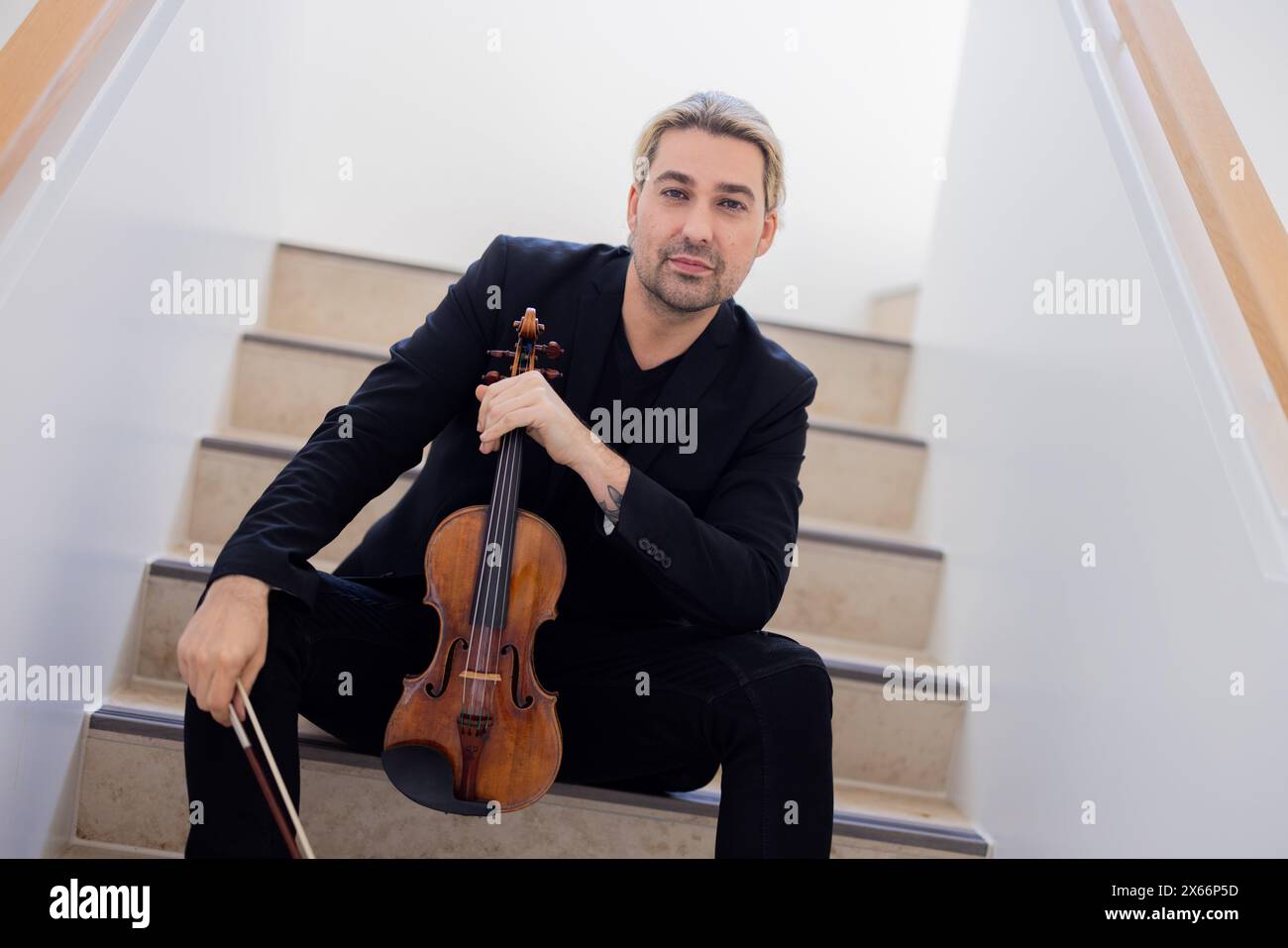 13 May 2024, North Rhine-Westphalia, Kšln: Violinist David Garrett sits ...