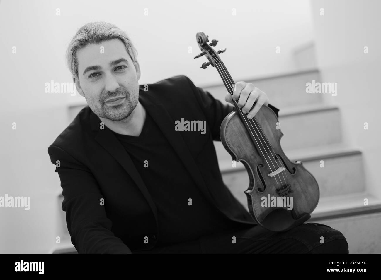 13 May 2024, North Rhine-Westphalia, Kšln: Violinist David Garrett sits ...