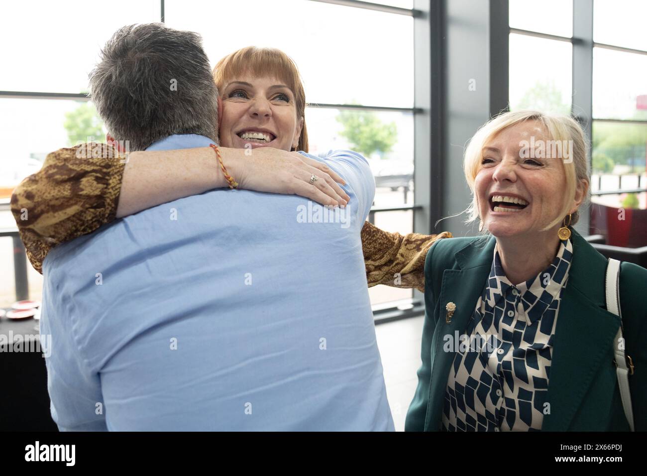 Labour Party Deputy leader Angela Rayner with Tracy Brabin Mayor of ...