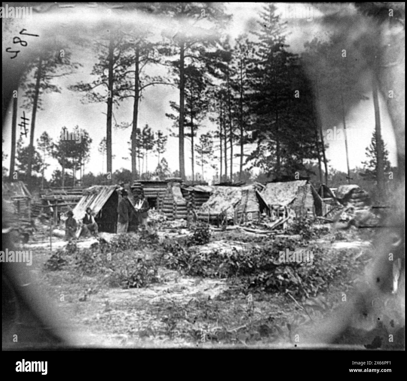 Petersburg, Va. Captured Confederate encampment, Civil War Photographs ...