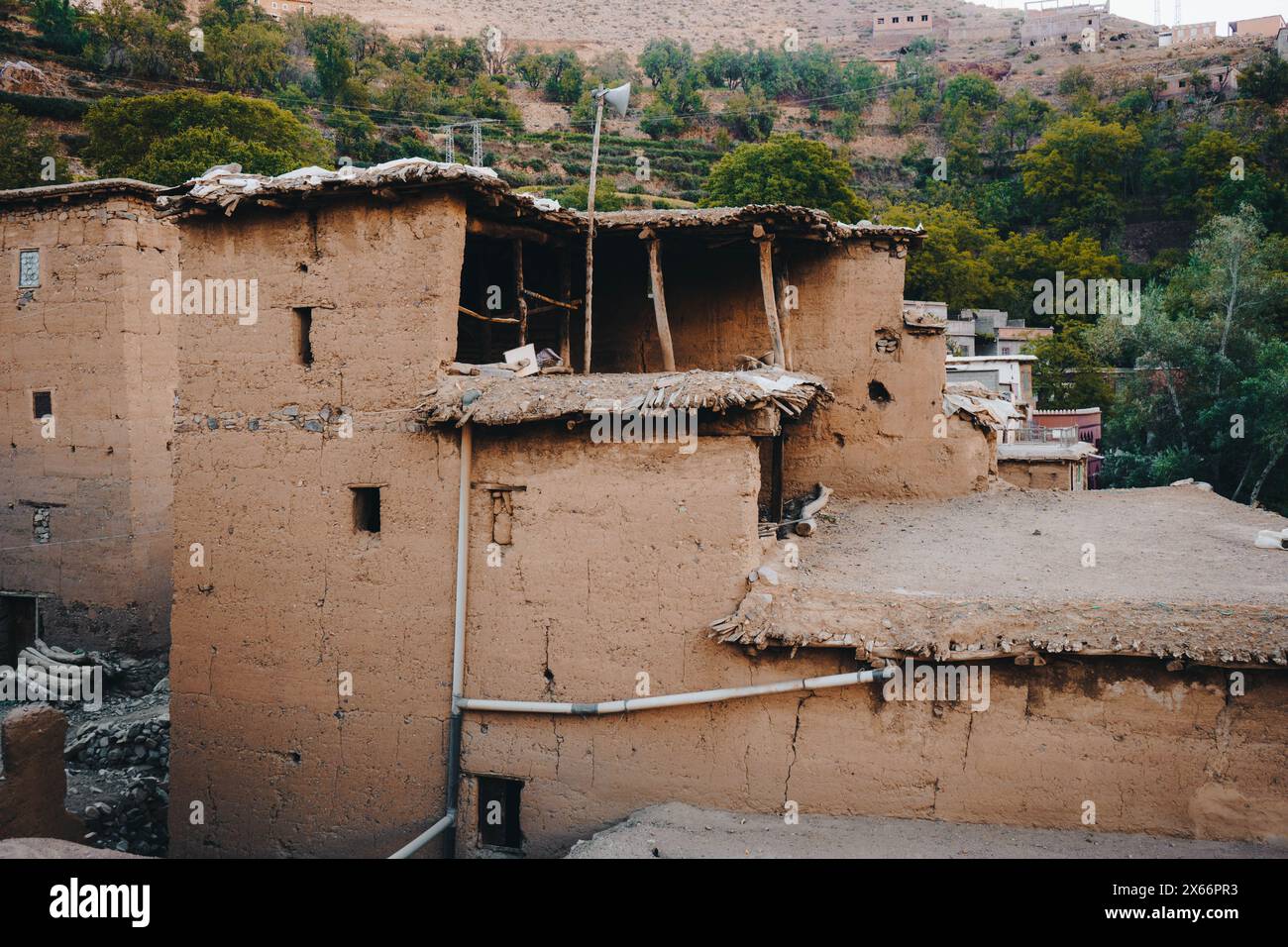 Traditional mosque in a Berber village, amsouzart - Morocco Stock Photo ...