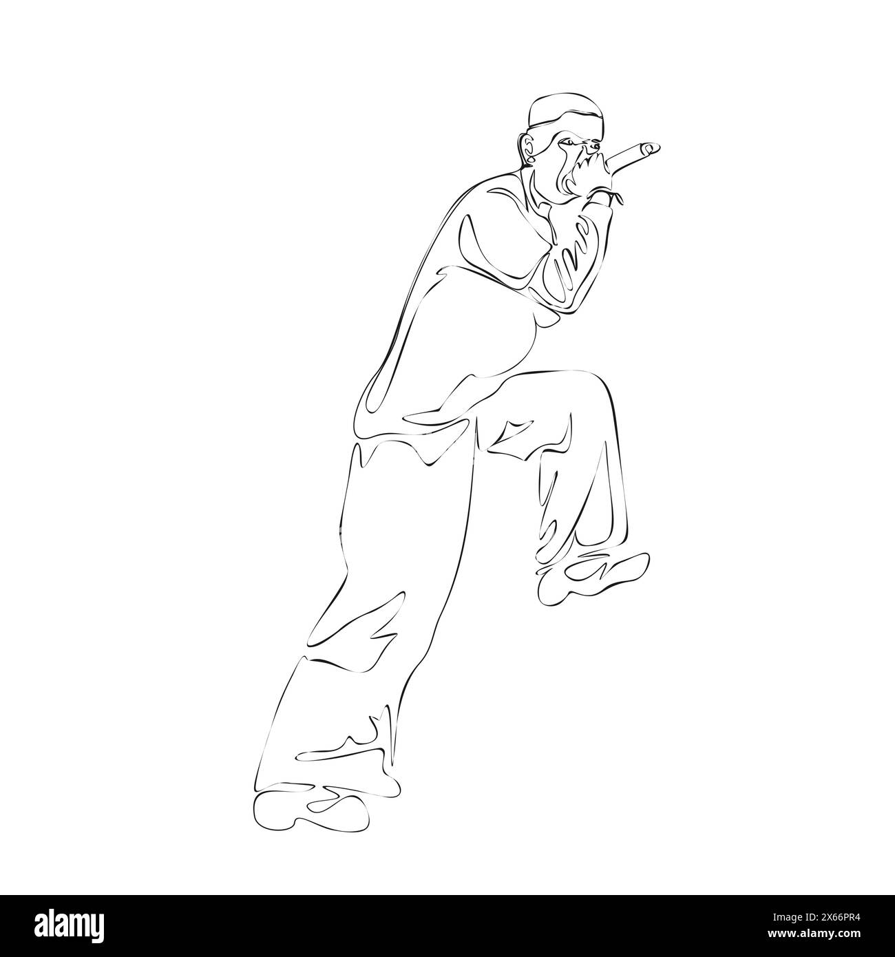 Man singer silhouette, man singing on mic, singer singing silhouette ...