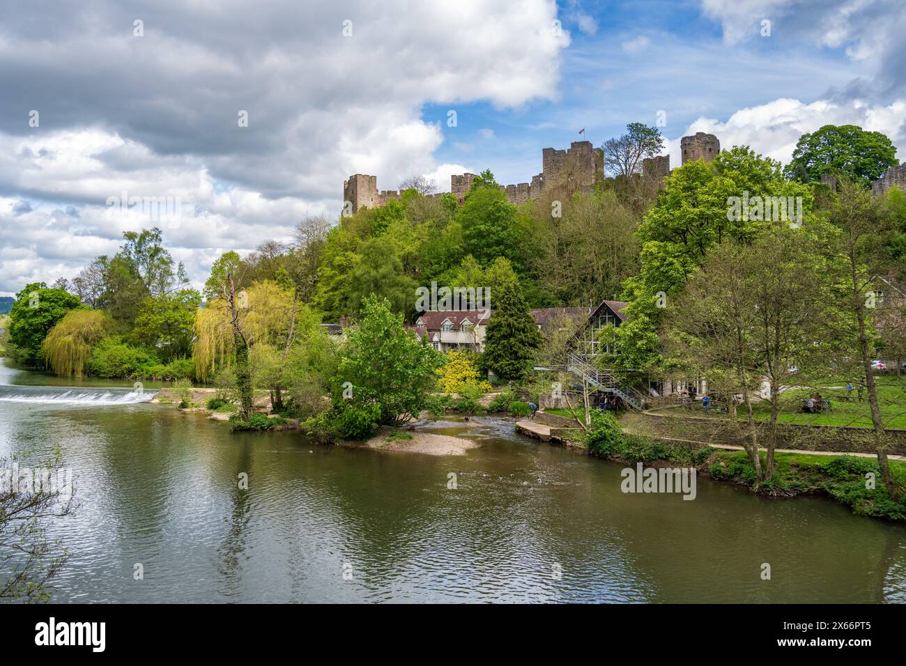 Views around Ludlow Millennium Green situated by the River Teme and ...
