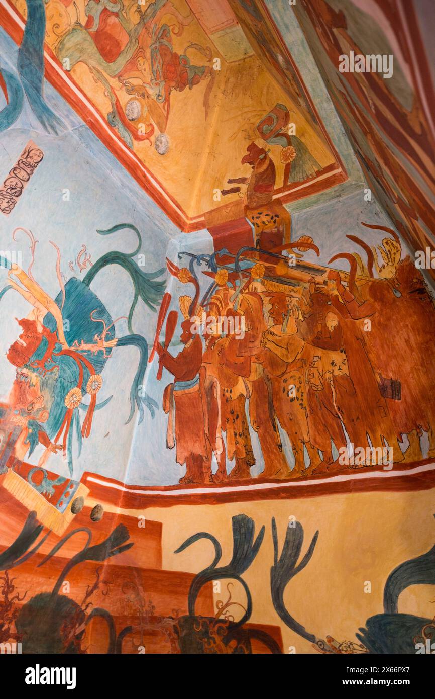 Mexico, Mexico City, National Museum of Anthropology, Reproduction of ...