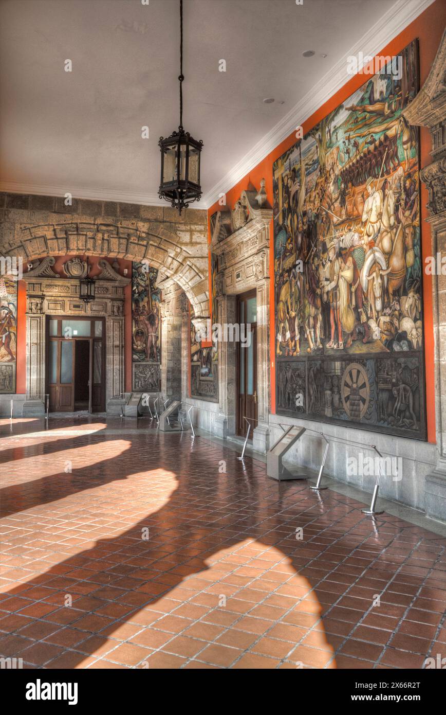 Corridor Wall Frescoes, Painted by Diego Rivera, 1942-51, Palacio ...