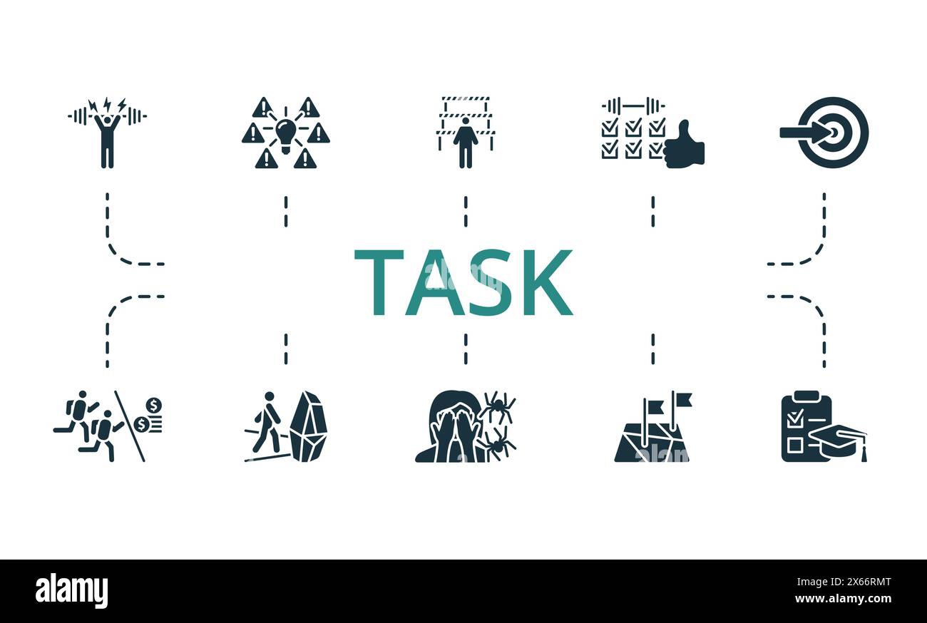 Task set. Creative icons. Editable elements Stock Vector Image & Art ...