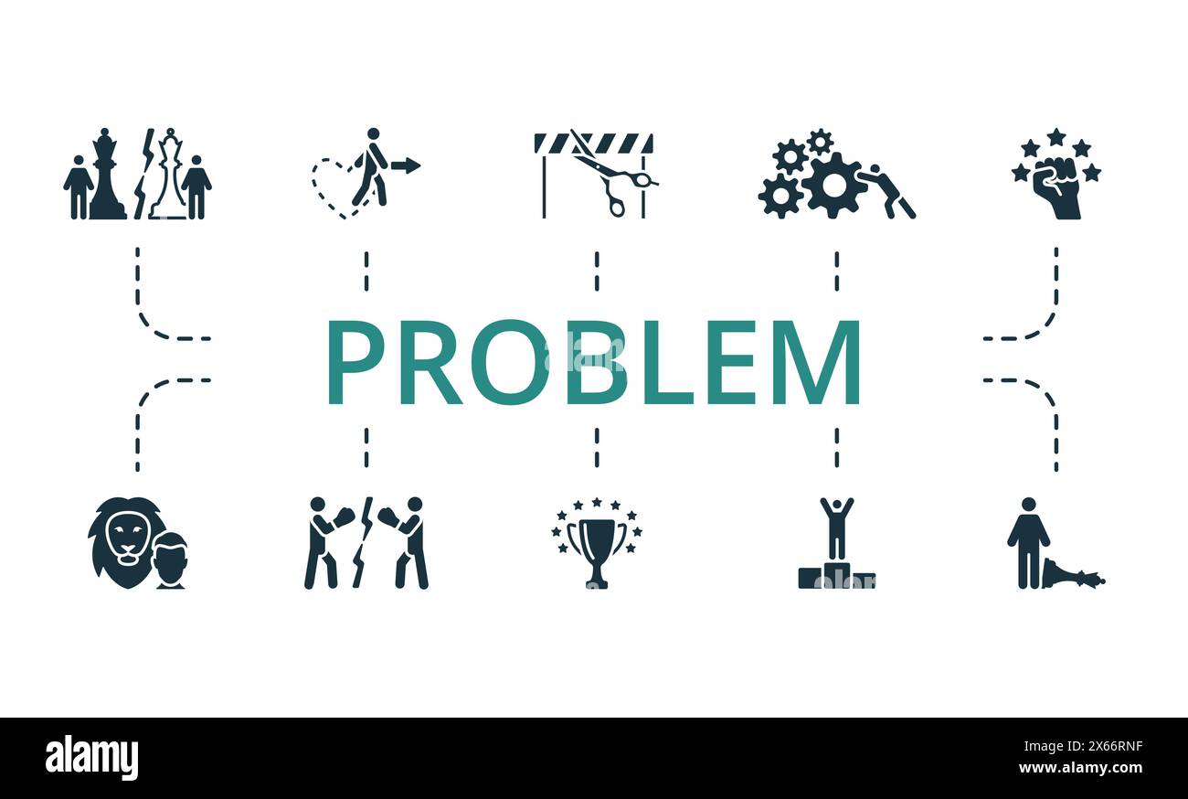 Problem set. Creative icons. Editable elements Stock Vector Image & Art ...