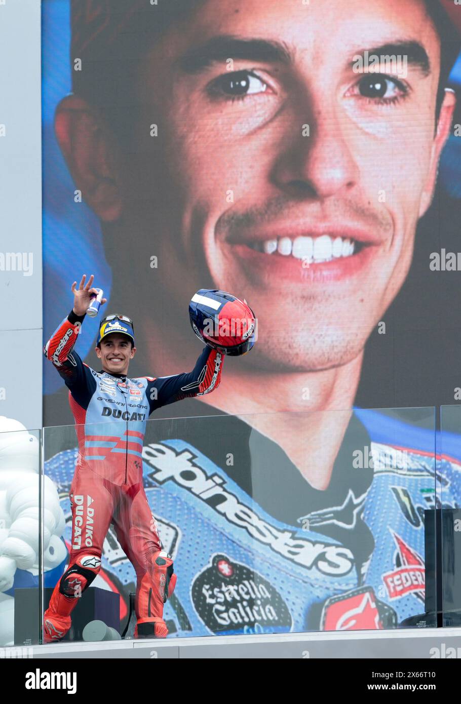 Second place Marc Marquez of Spain #93 and Gresini Racing MotoGP ...
