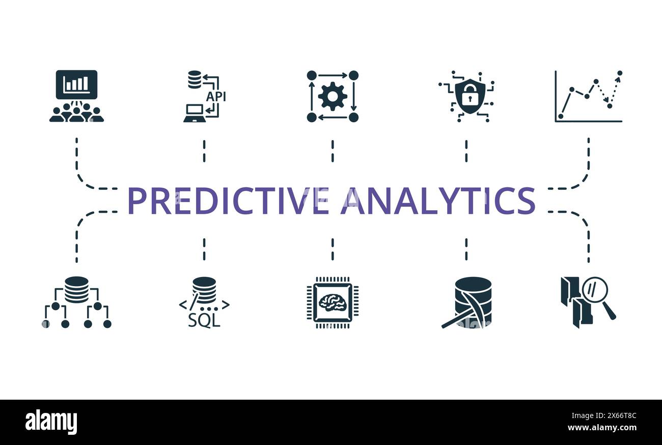 Predictive analytics set. Creative icons. Editable elements Stock ... Predictive analytics set. Creative icons. Editable elements Stock ...