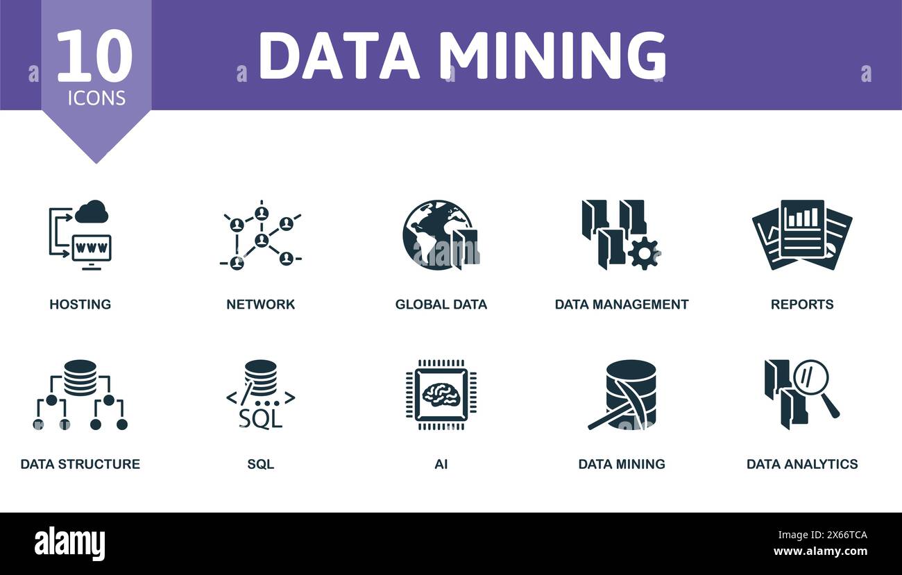 Data mining set. Creative icons. Editable elements Stock Vector Image ... Data mining set. Creative icons. Editable elements Stock Vector Image ...