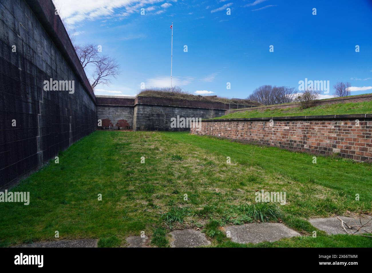 In the moat of Fort Jay on Governors Island Stock Photo - Alamy