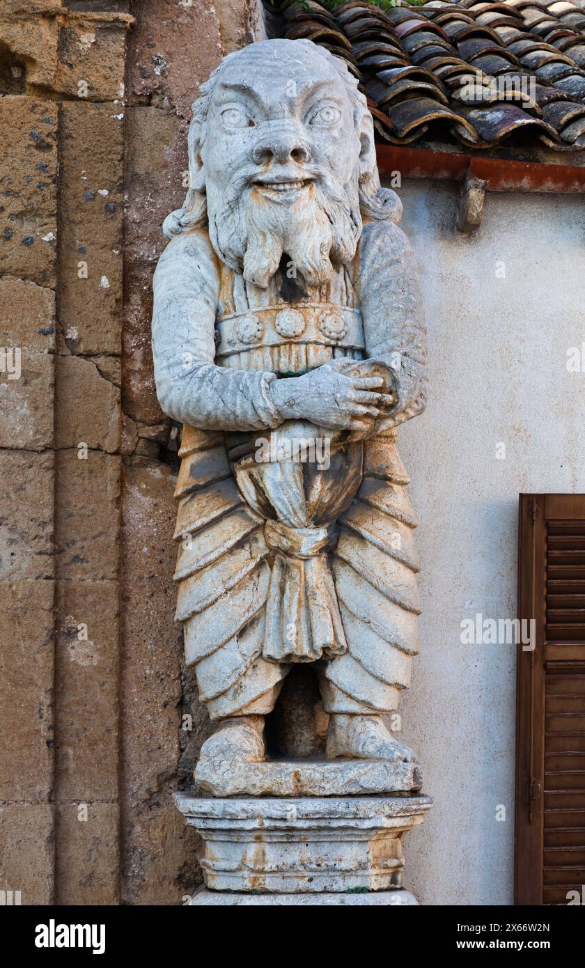 Italy, Sicily, Bagheria (Palermo), Villa Palagonia (1715 aC), monster ...