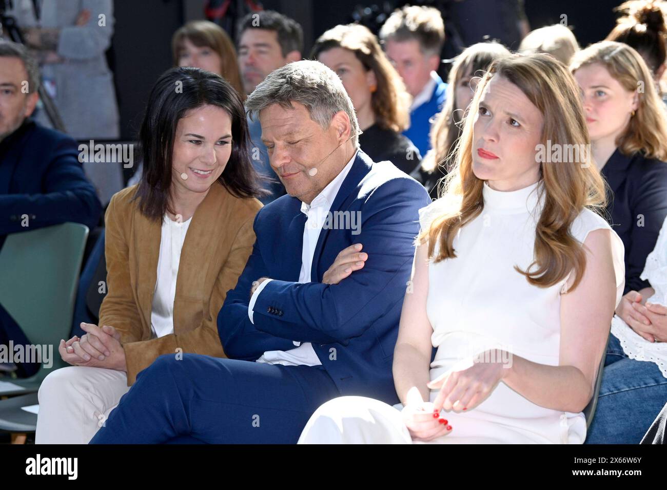 Annalena Baerbock, Robert Habeck und Terry Reintke beim ...