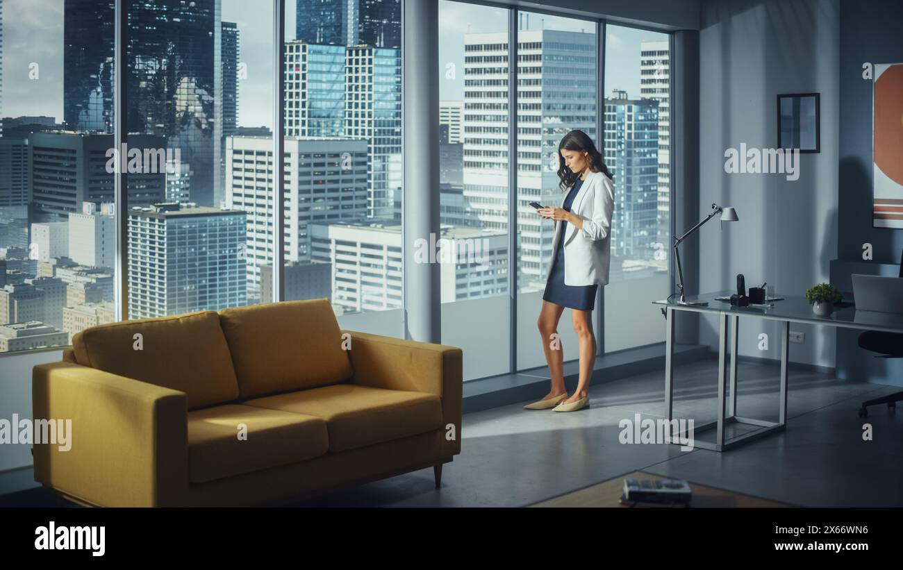 Happy successful caucasian entrepreneur using hi-res stock photography ...