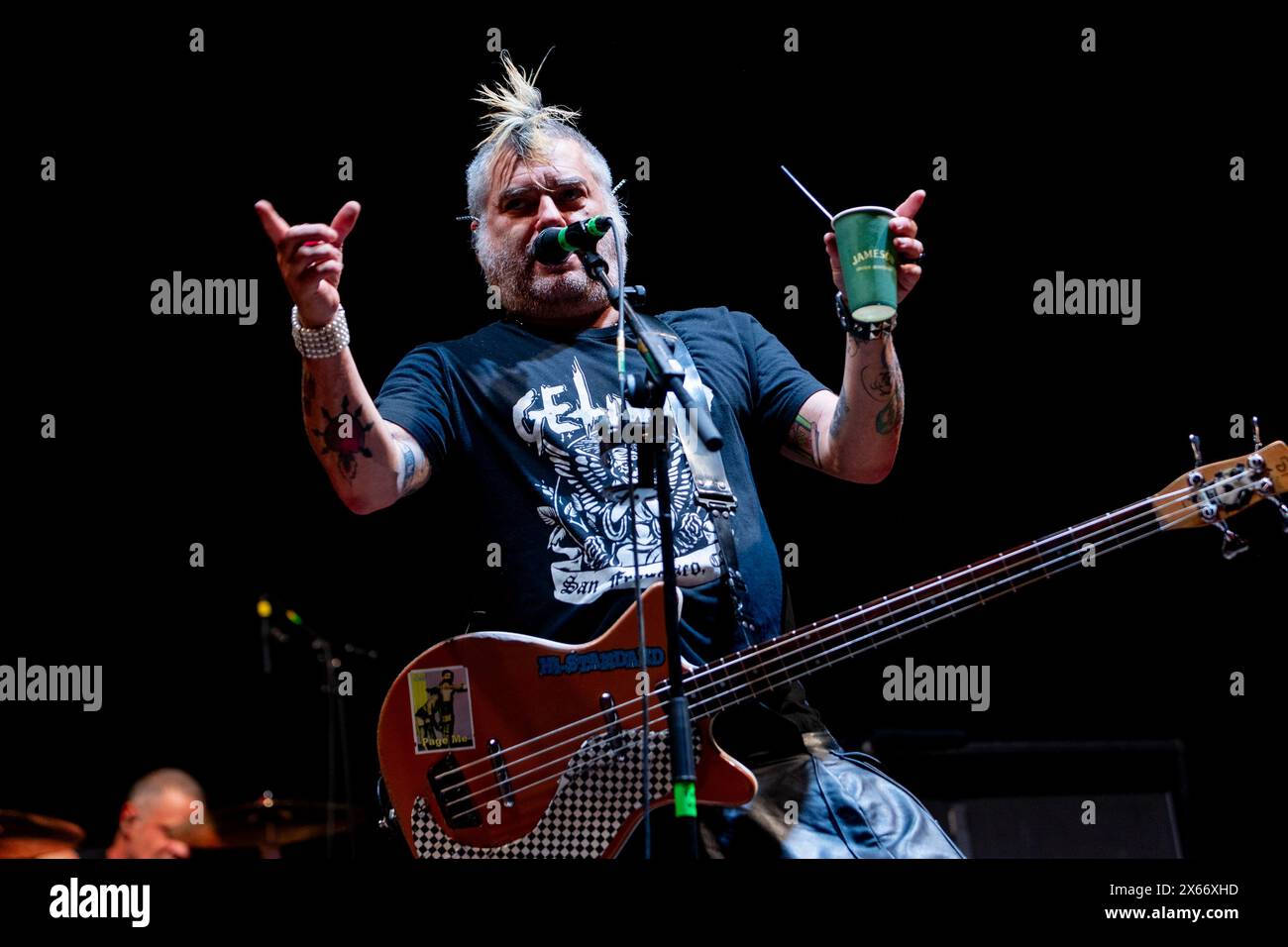 Milano, Italy. 12th May, 2024. Fat Mike from Punk rock band NOFX ...