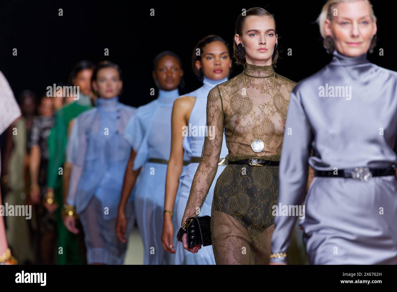 Sydney, Australia. 13th May, 2024. Models walks the runway during the ...