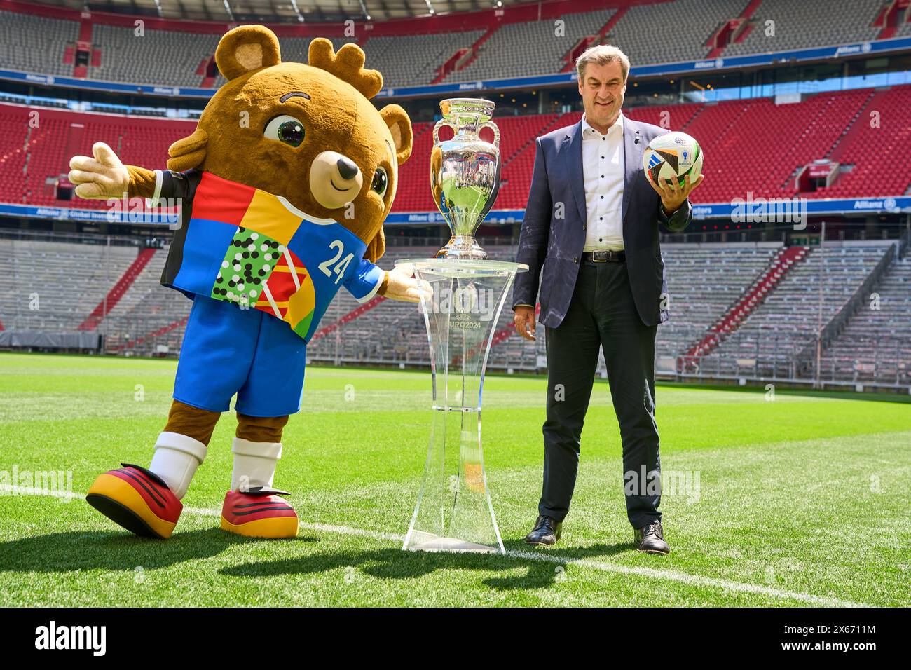 Munich, Bavaria, Germany - 13 May 2024: Prime Minister Dr. Markus Söder ...