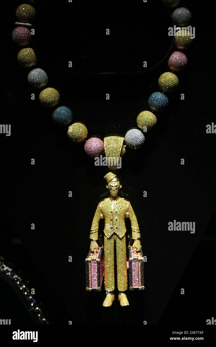 Tyler, the Creator's "Bellhop Necklace" pendant on display for "Ice ...