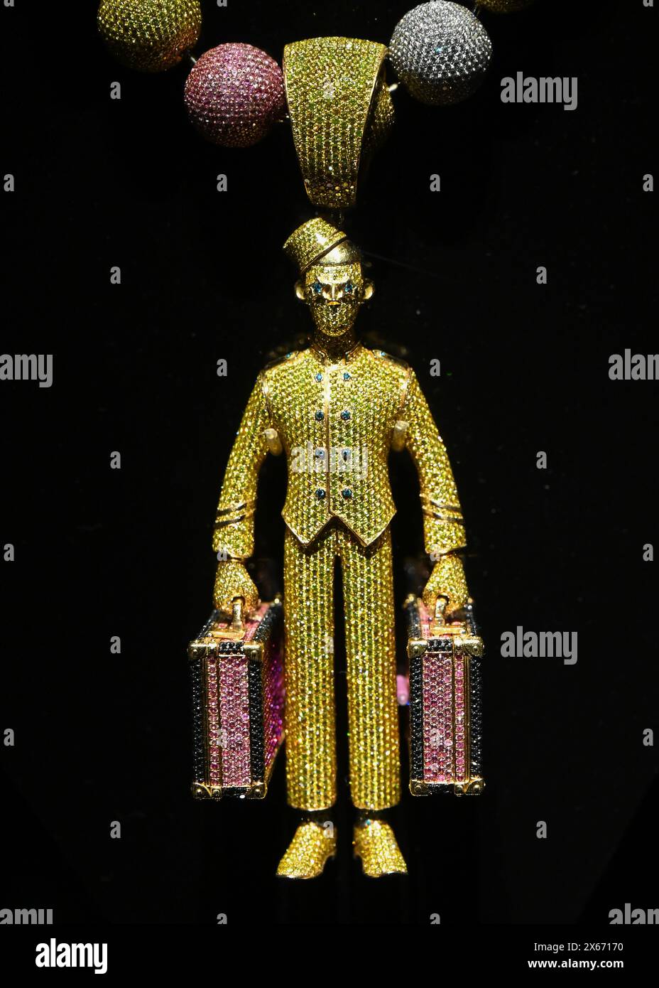 Tyler, the Creator's "Bellhop Necklace" pendant on display for "Ice ...