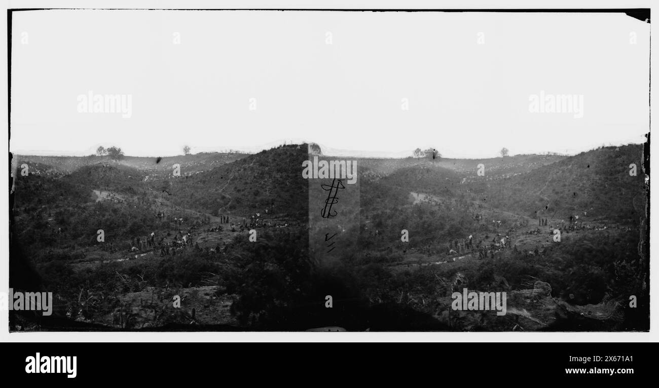 Belle Plain, Virginia. Encampment of 7,000 Confederates in the "Punch ...