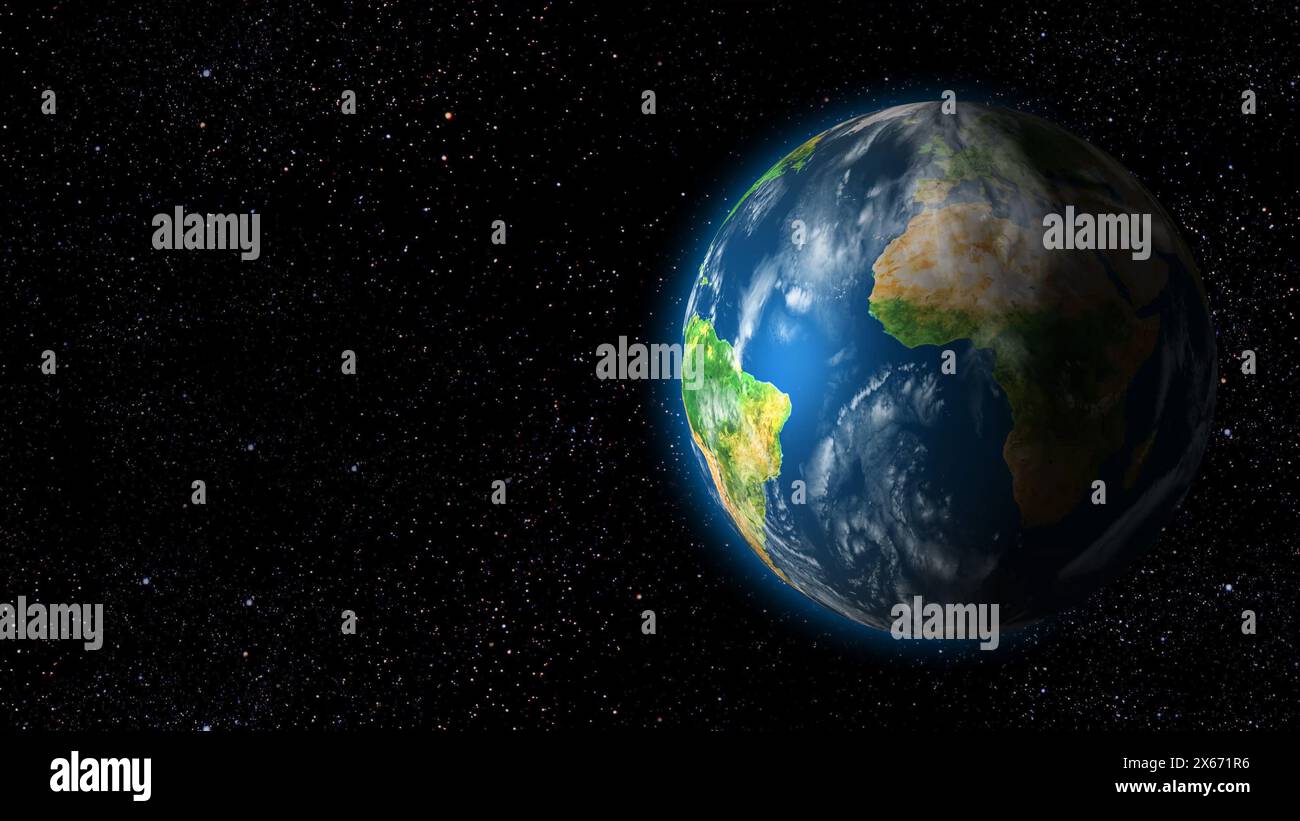 The earth on the black background. Elements of this image furnished by ...