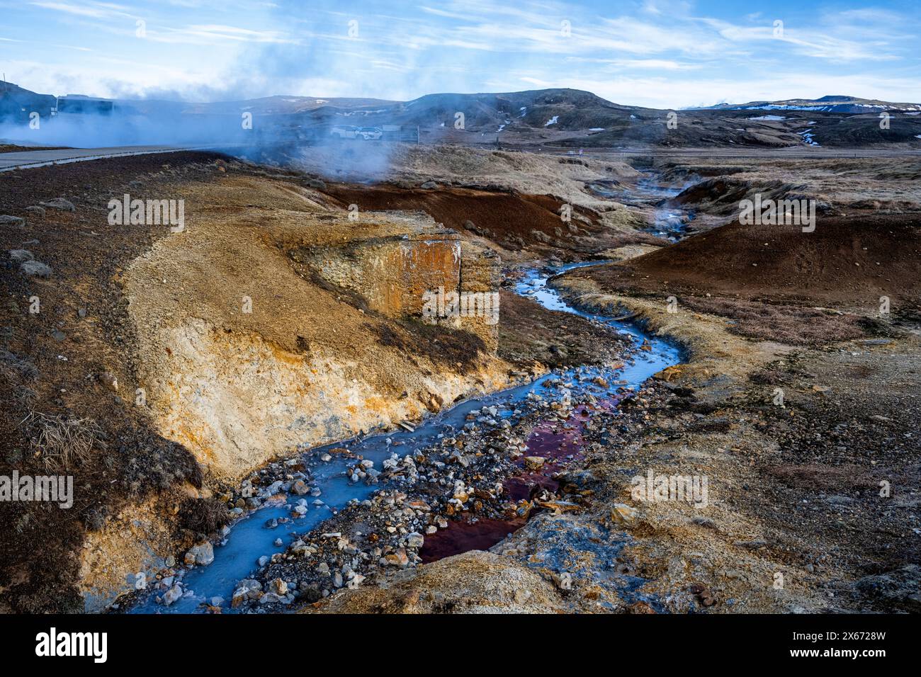 The Krysuvik Geothermal Area in south west Iceland Stock Photo - Alamy