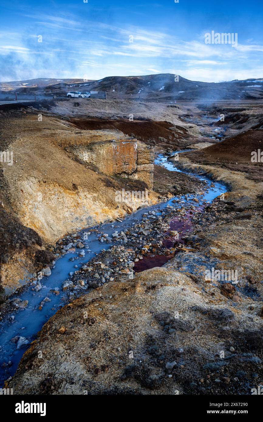 The Krysuvik Geothermal Area in south west Iceland Stock Photo - Alamy