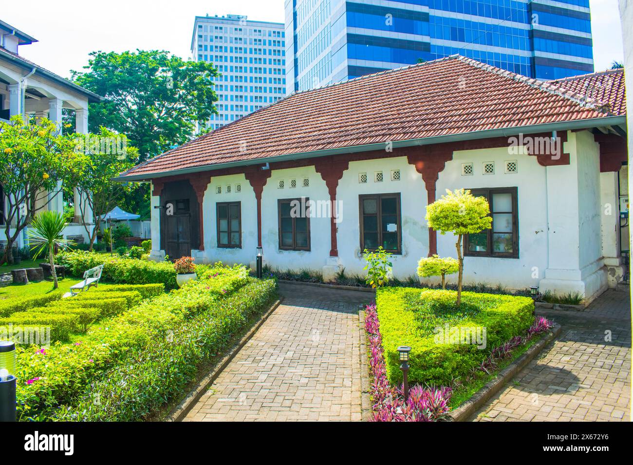 The colonial building known as Lawang Sewu or Thousand Doors building ...