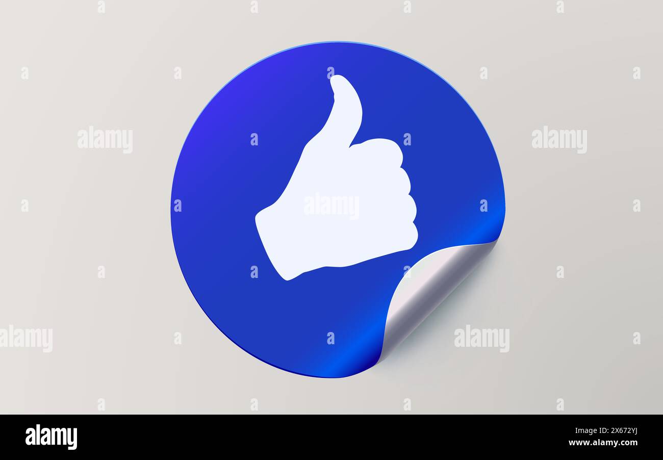 Red vector sticker and like symbol. Best choice. Approval sign. Vector ...