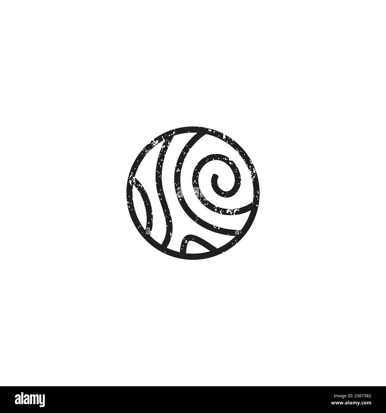 Rustic Circular Wood logo or icon design Stock Vector Image & Art - Alamy