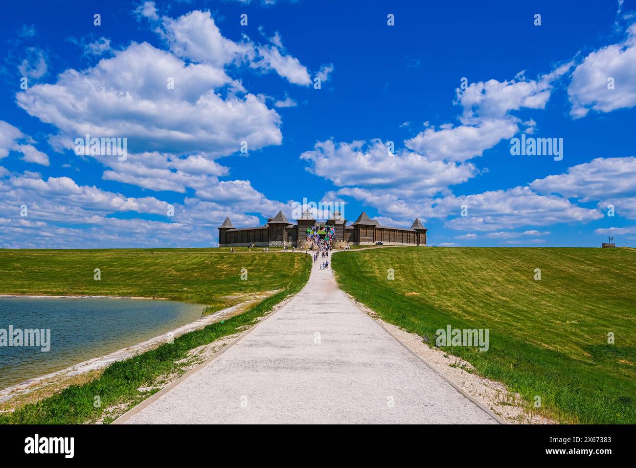 Monument of Russian fairytale three-headed dragon Zmey Gorynych Stock ...