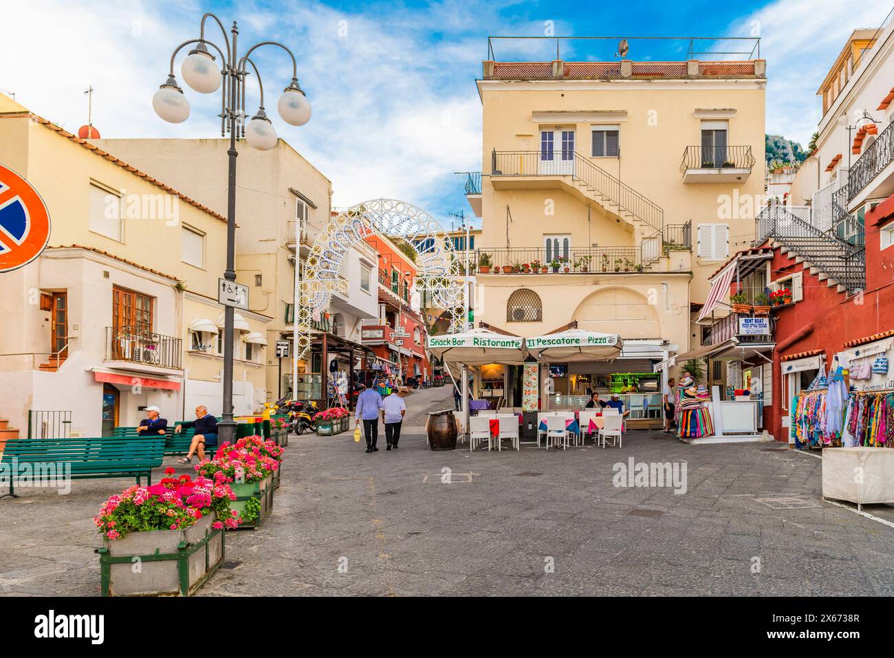 The wonderful island of Capri, amalfi coast, bay of naples, italy Stock ...