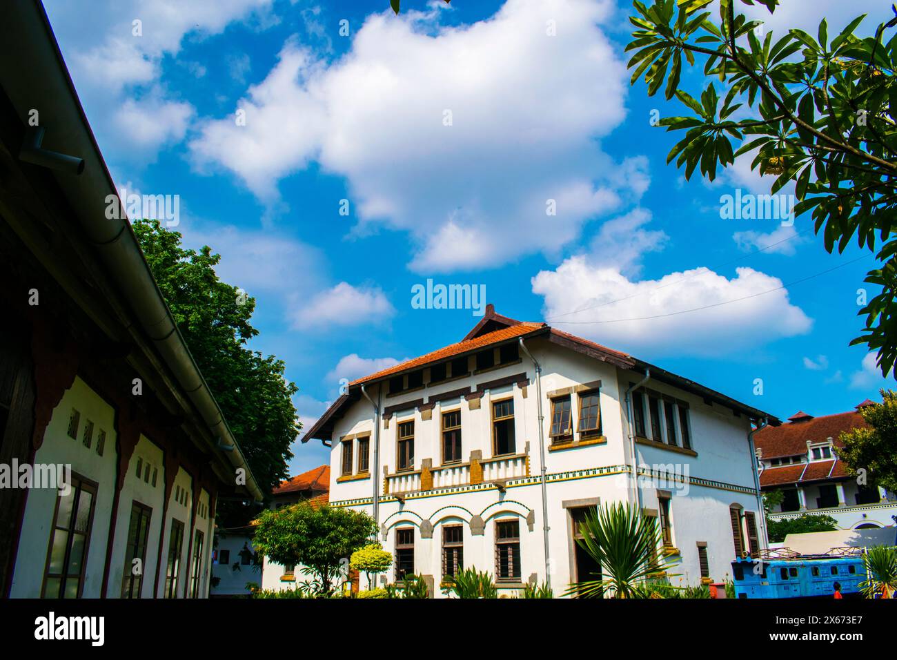 The colonial building known as Lawang Sewu or Thousand Doors building ...