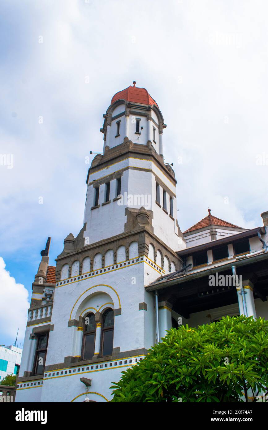 The colonial building known as Lawang Sewu or Thousand Doors building ...