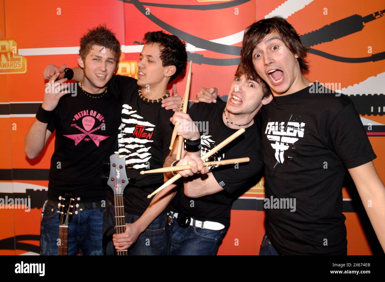 Milan Italy 24/03/2006: The Italian rock band Finley,during the ...