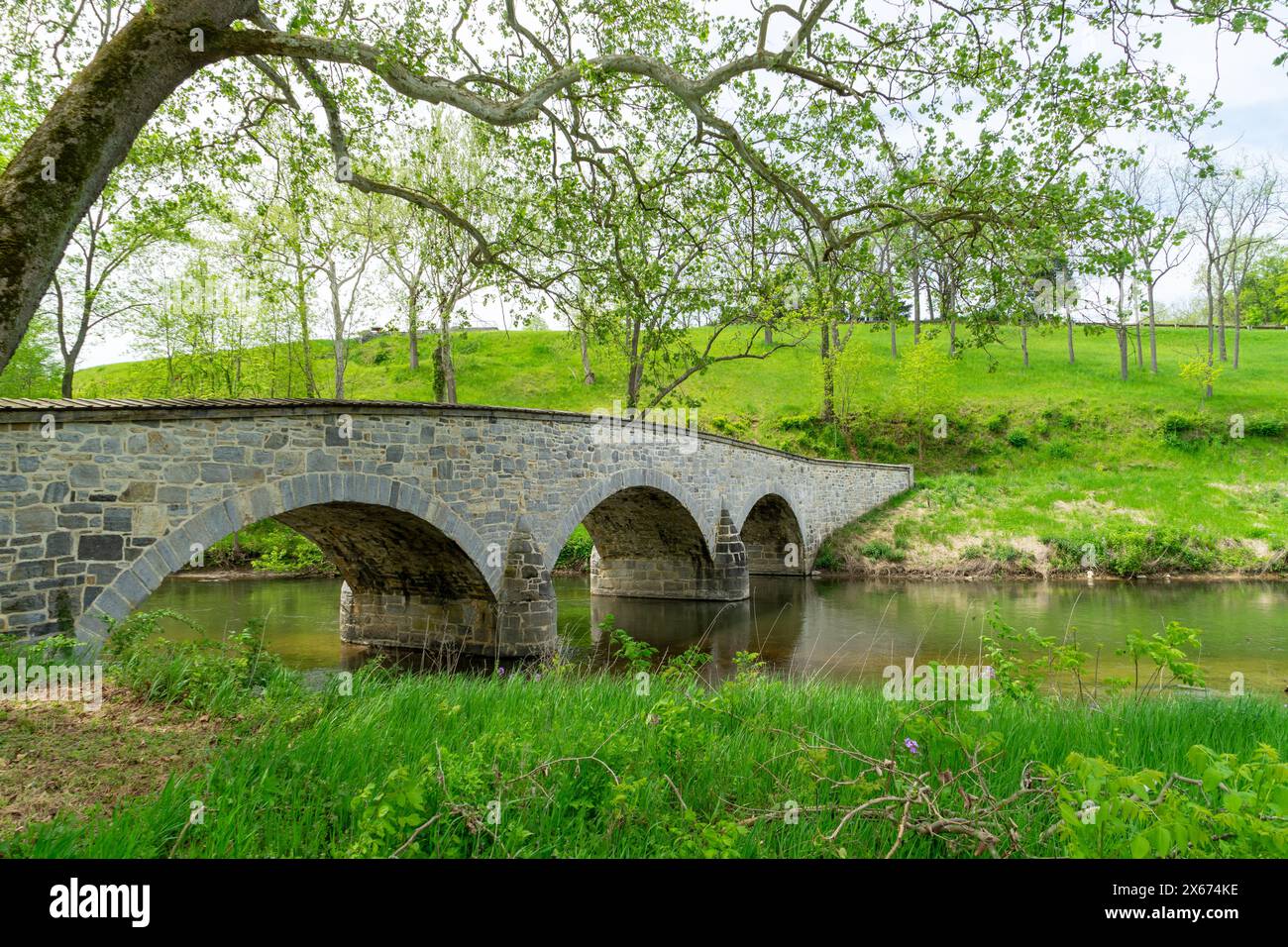 Burnside Bridge on Antietam Battlefield Stock Photo - Alamy
