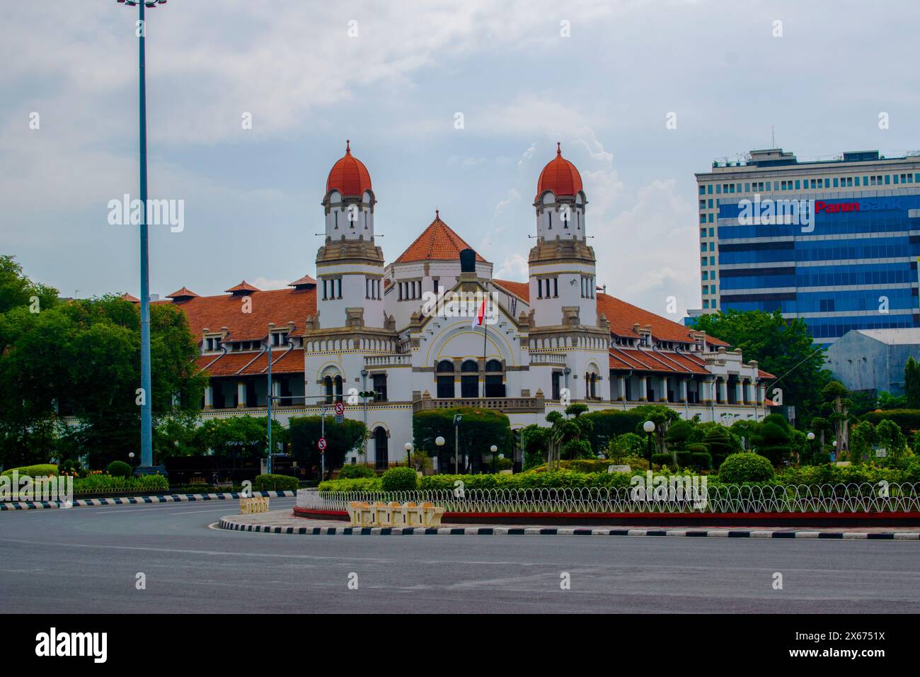 The colonial building known as Lawang Sewu or Thousand Doors building ...