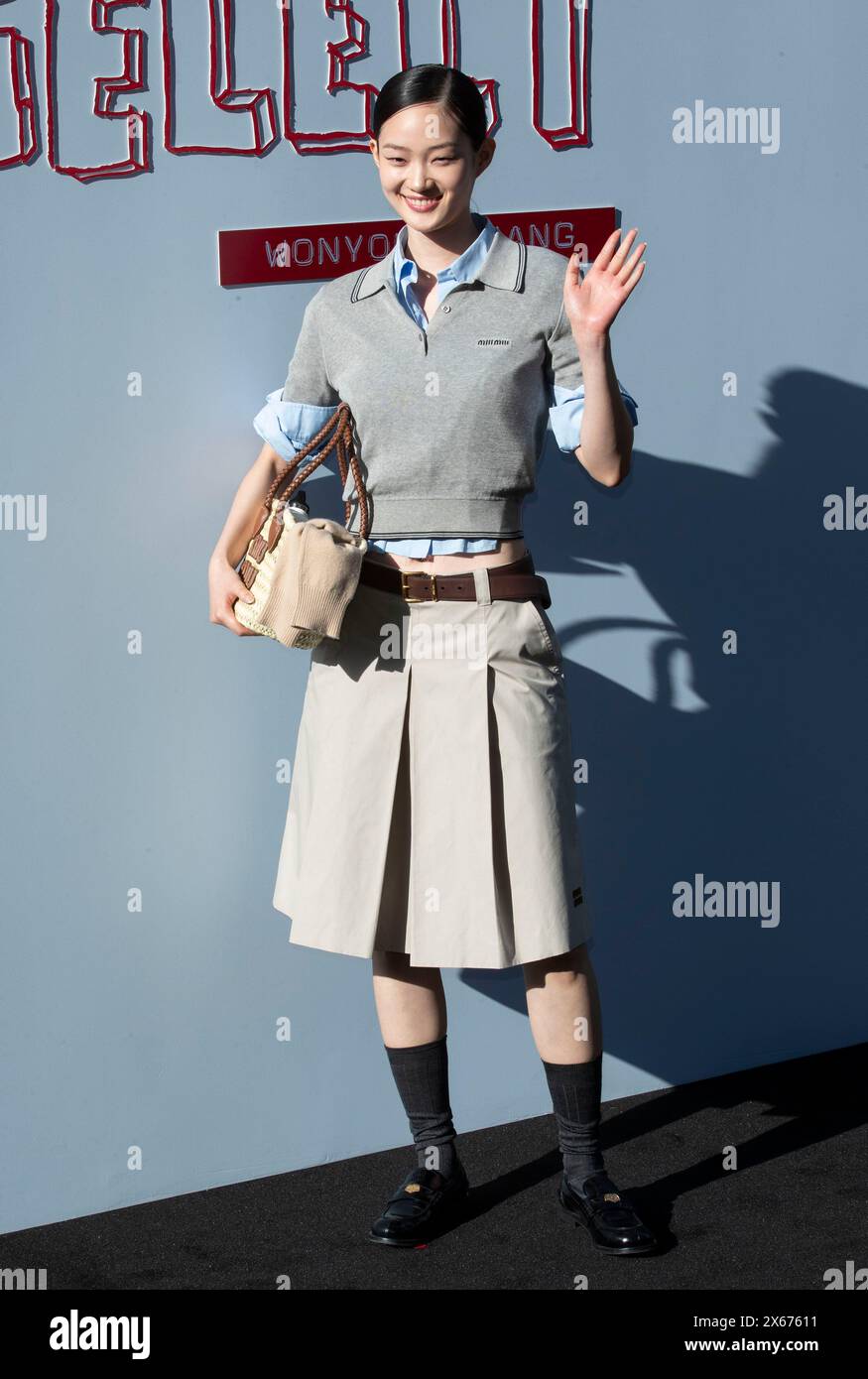 Seoul, South Korea. 13th May, 2024. South Korean model Shin Hyun-ji ...