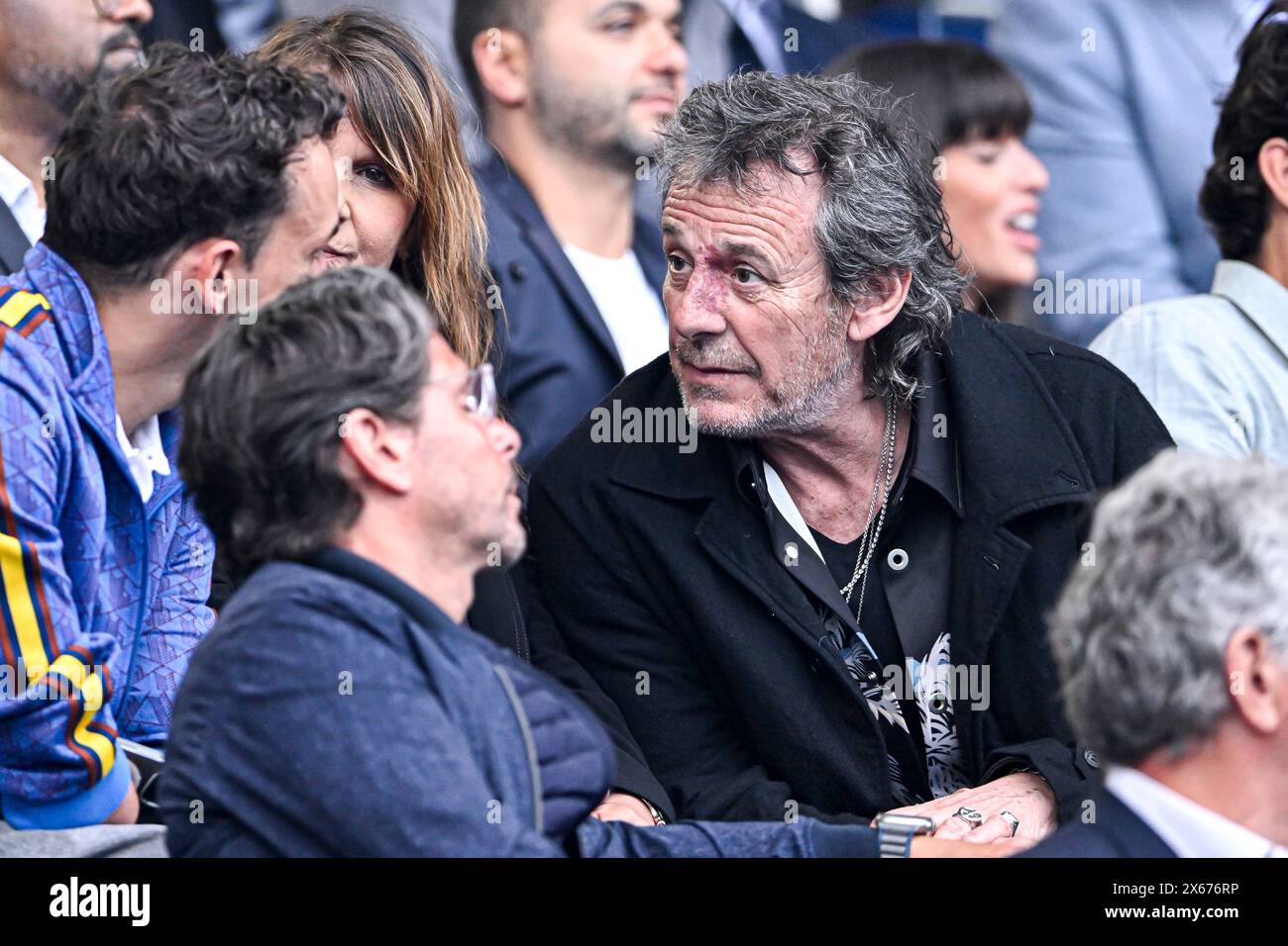 Paris, France. 12th May, 2024. Jean-Luc Reichmann during the Ligue 1 ...