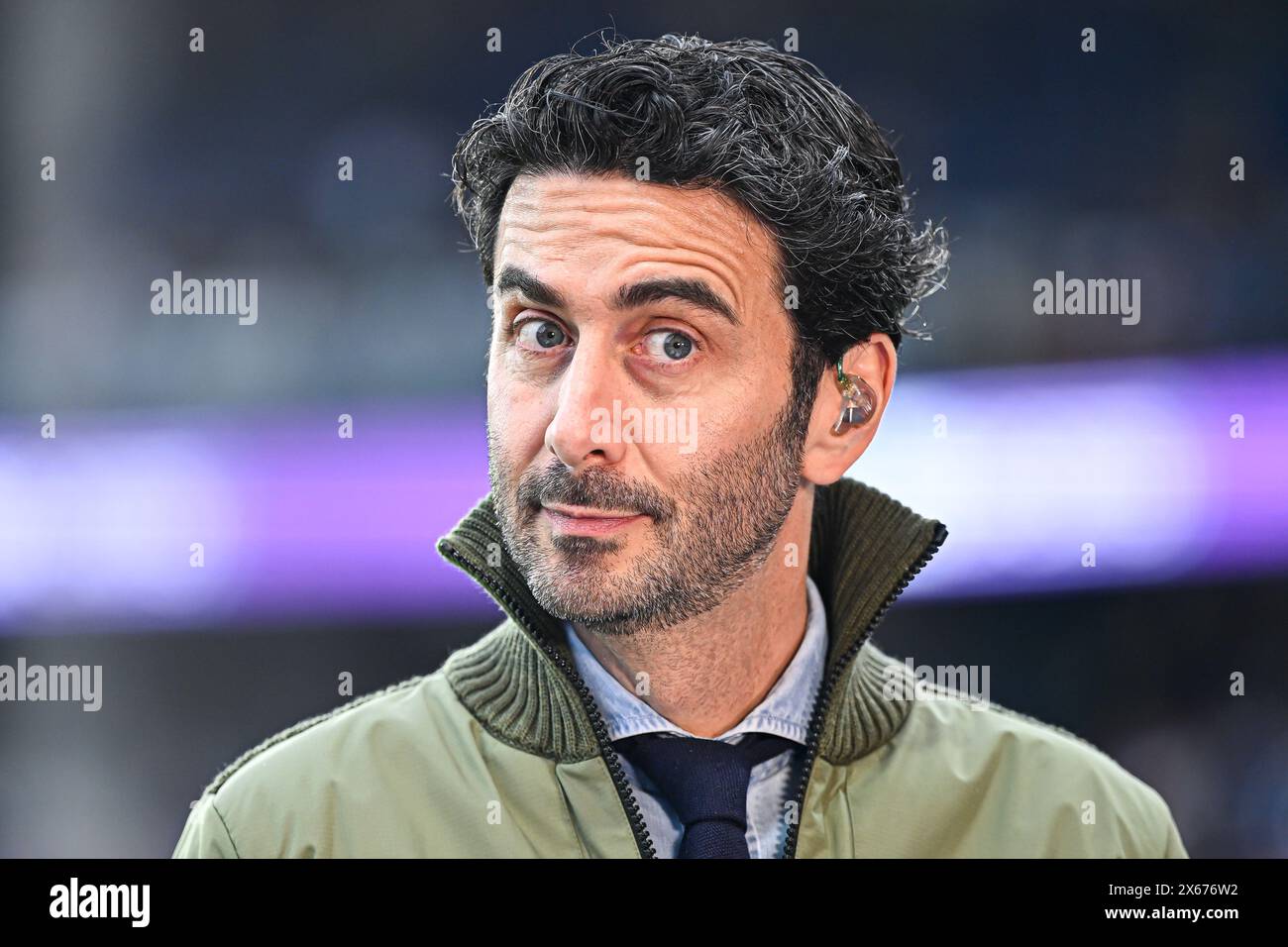 Paris, France. 12th May, 2024. Alexandre Ruiz journalist for Free Ligue ...